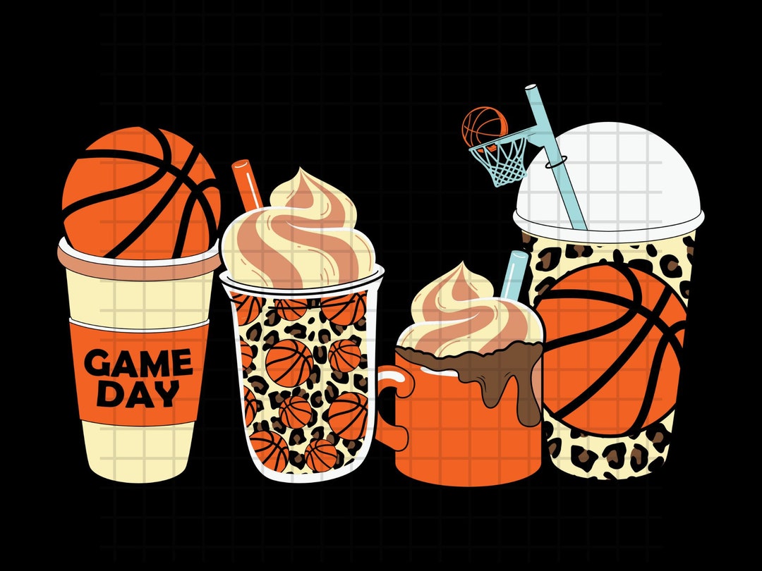 Basketball Coffee Drinks Png Sublimation Design\ Basketball Coffee ...
