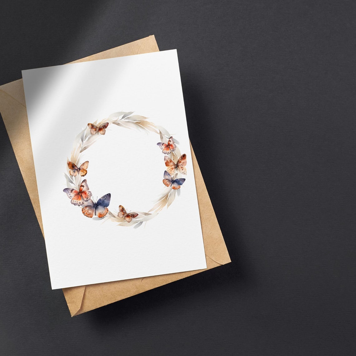 BUTTERFLY MONOGRAM SVG\ Butterfly Wreath Svg\ Circle Monogram Svg ...