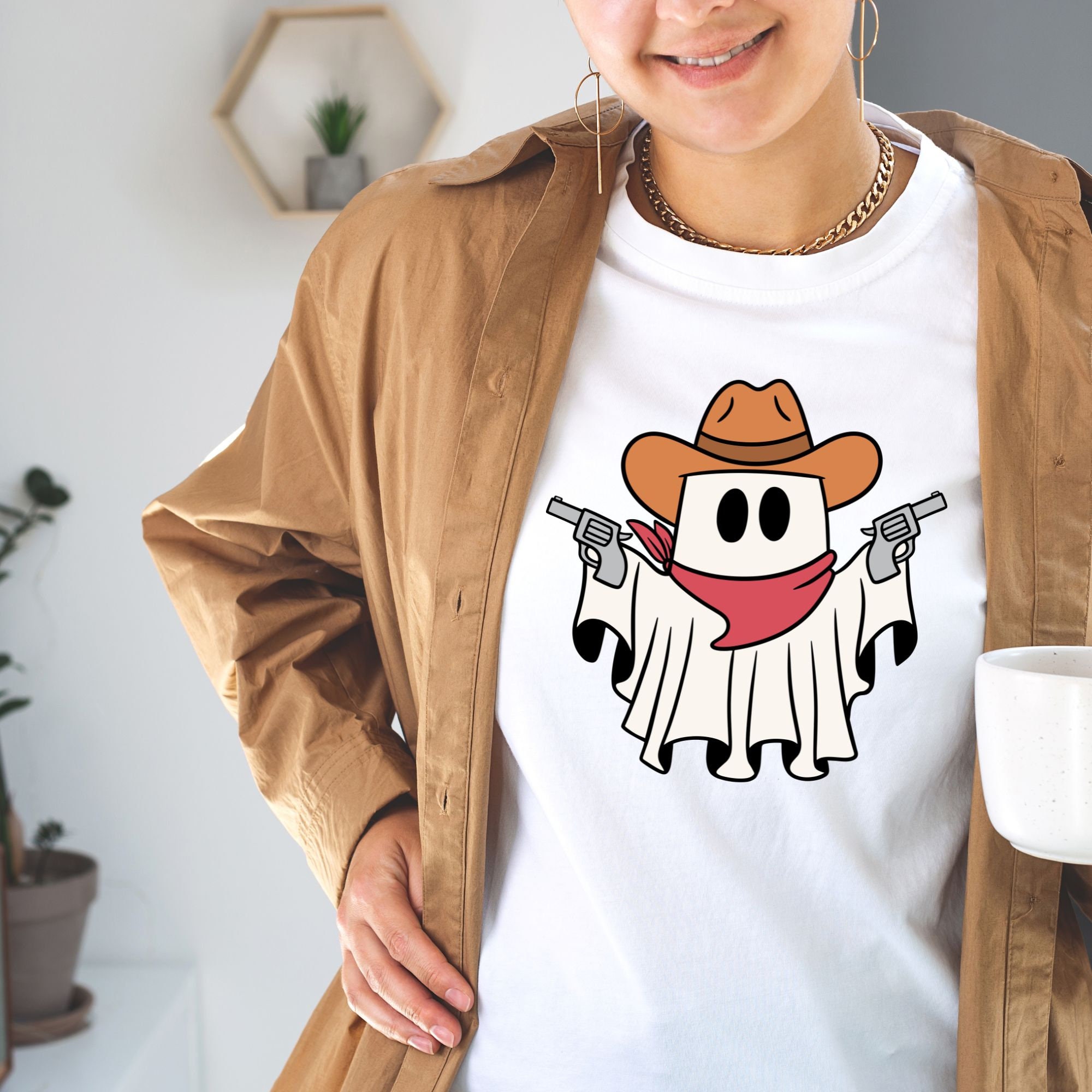 Cute Ghost Cowboy SVG Bundle Boo Svg Halloween Svg Files for Cricut ...