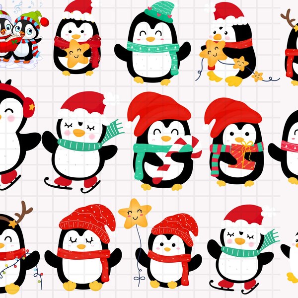 Clip Art Penguin - Etsy