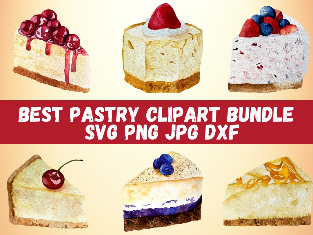 Beautiful Pastry Clipart , Best and High Quality Pastry Clipart Bundle ...