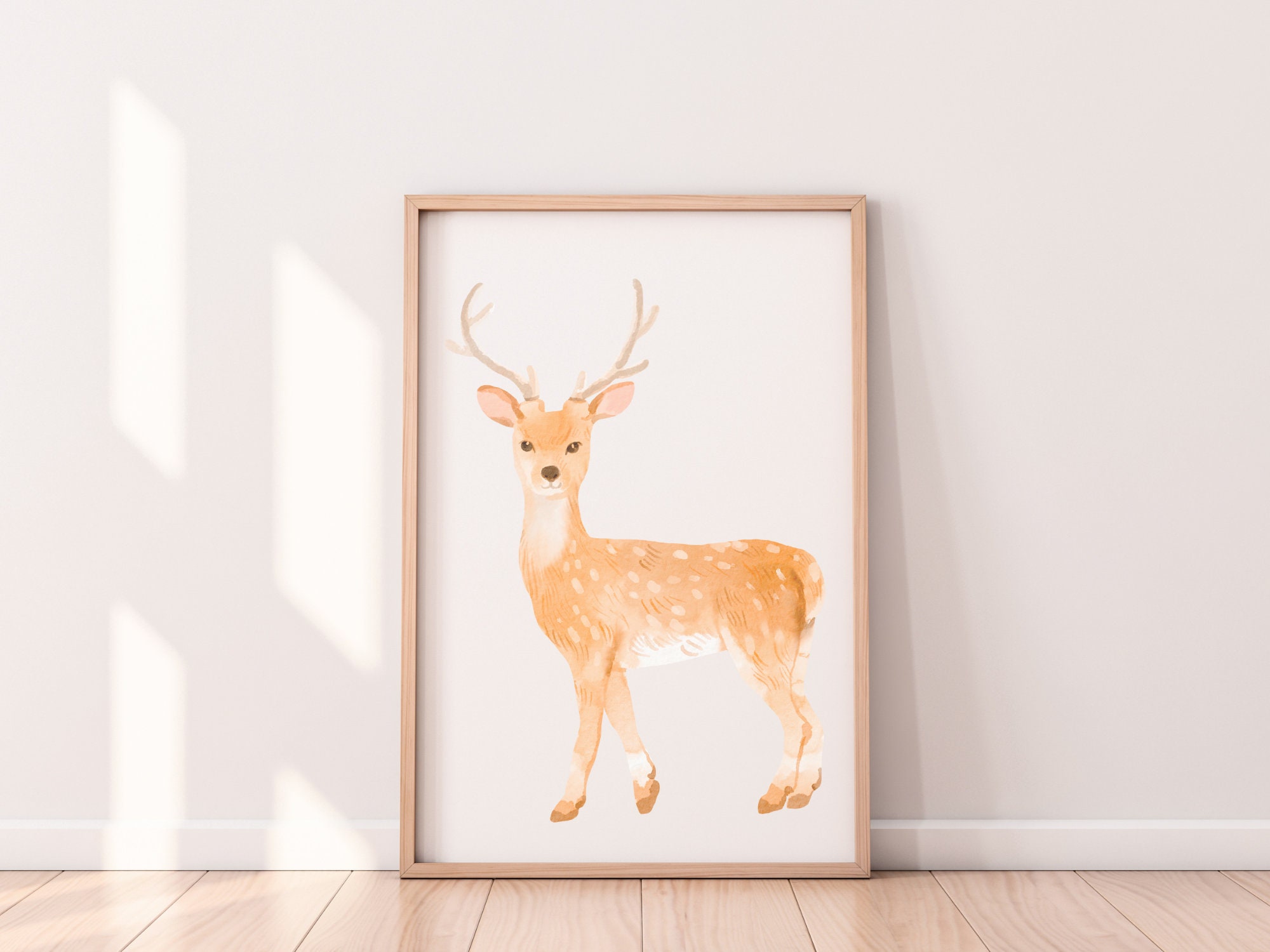 Woodland Animals Clipart, Watercolor Woodlands Clipart, Deer Clipart ...