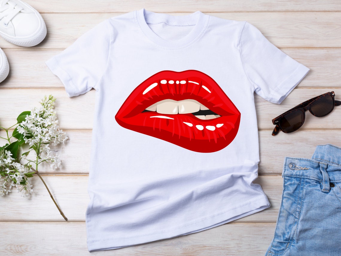 Lips SVG, Kiss SVG, Lips Print Svg, Red Lips Svg, Dripping Lips Svg ...