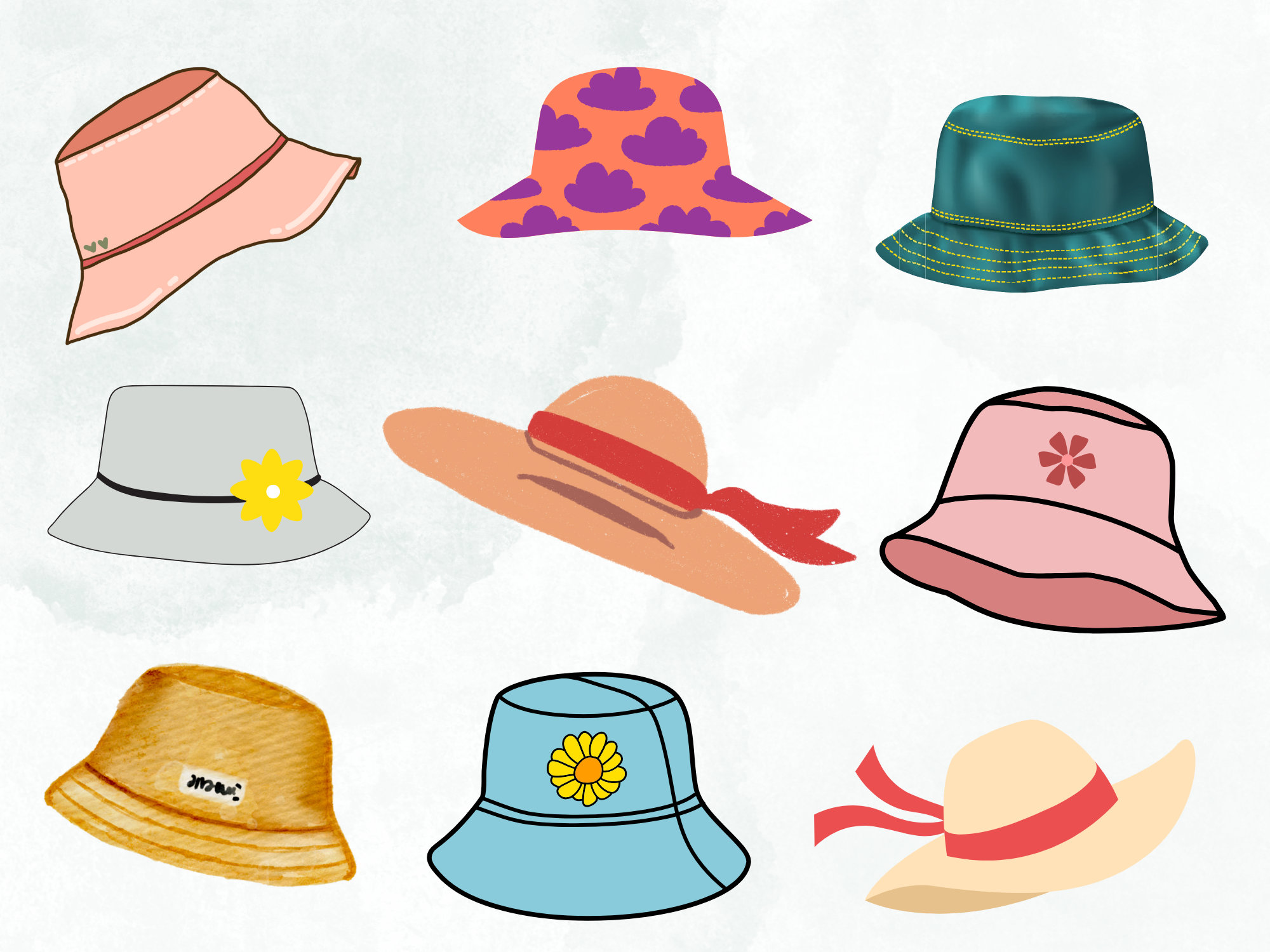 Bucket Hat SVG, Svg Files for Cricut, Hat SVG, Bucket Hat Png, Bucket ...