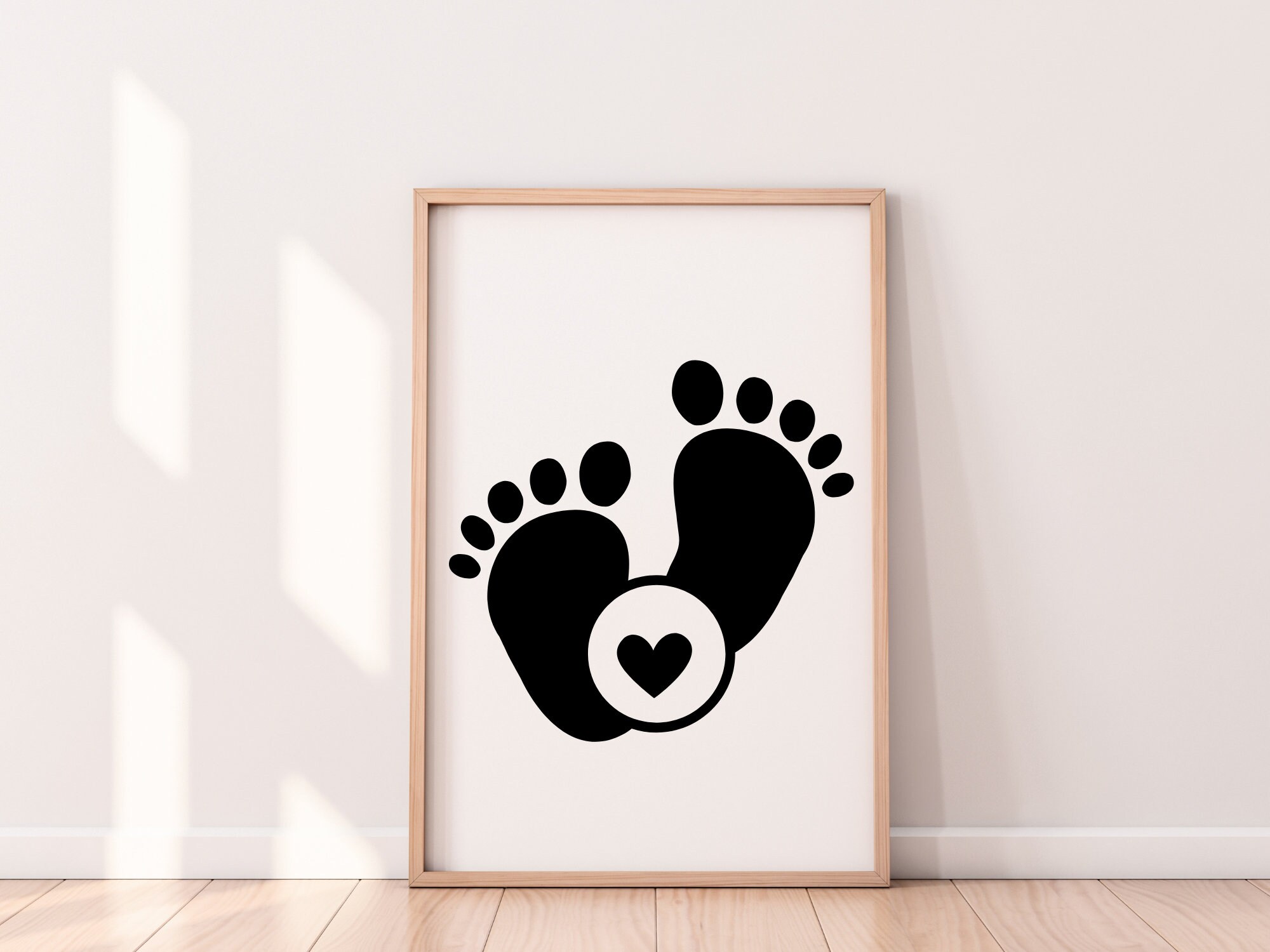 Baby Footprint SVG Baby Footprint Png Baby Footprint Digital ...
