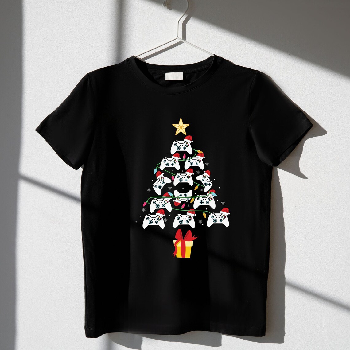 Video Game Controller Christmas Tree Png, Christmas Gamer Png, Gaming ...