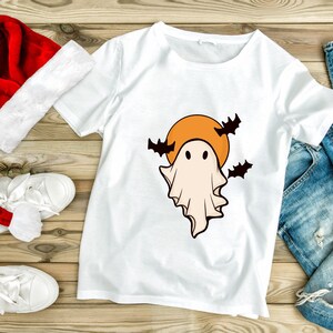 CUTE GHOSTS SVG Boy Girl Ghost Cut File Bundle Boy Ghost Ghost With Bow ...