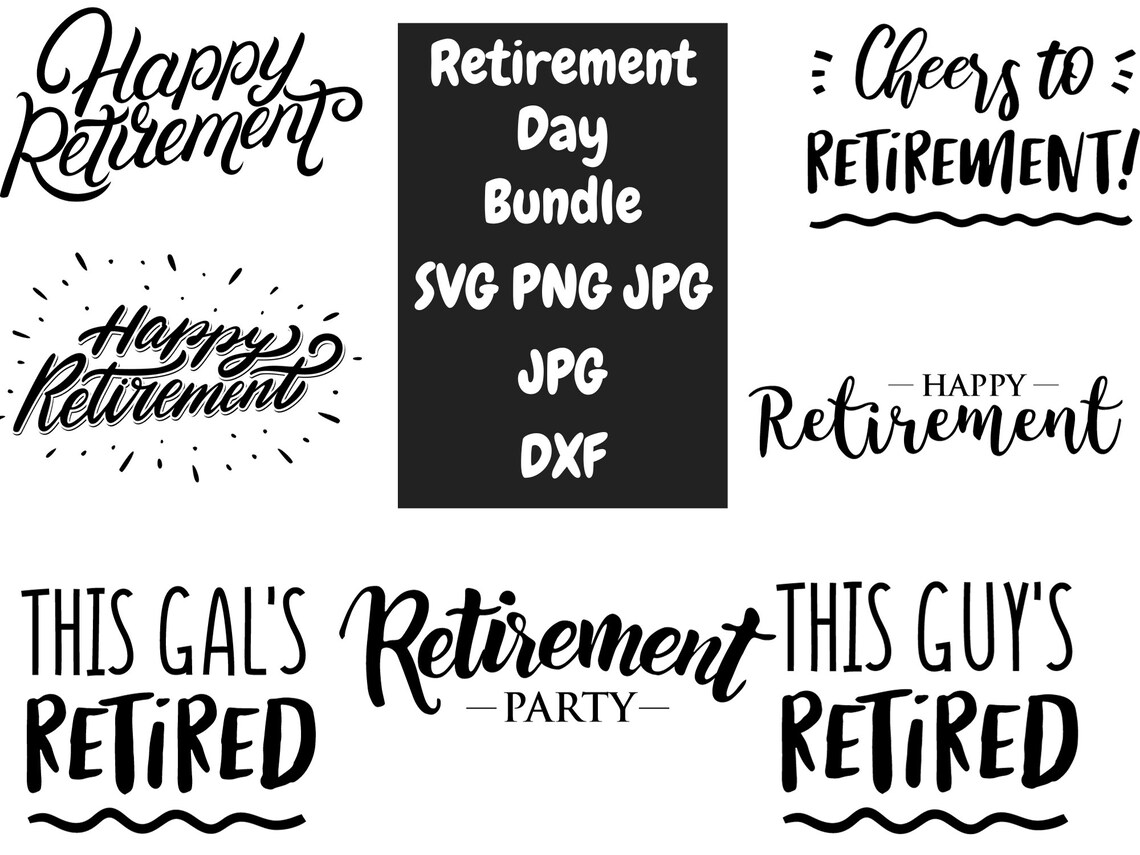 Retirement Svg Bundle Officially Retired Svg Happy Retirement Svg ...