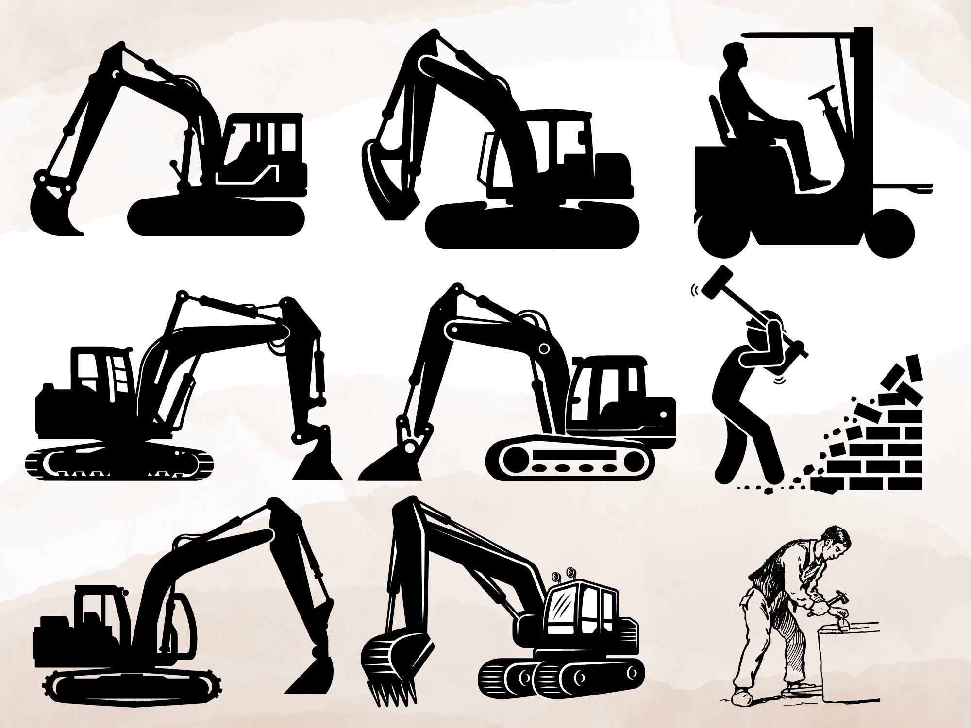 Construction Svg, Trucks Svg Files, Excavator Svg, Dump Truck Svg ...