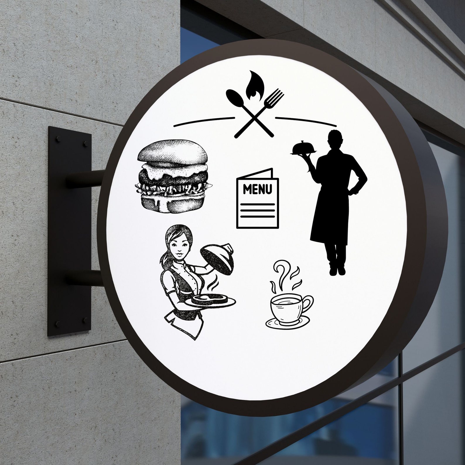 Restaurant Svg Bundle , Restaurant Clipart Png ,restaurant Spilt Svg ...