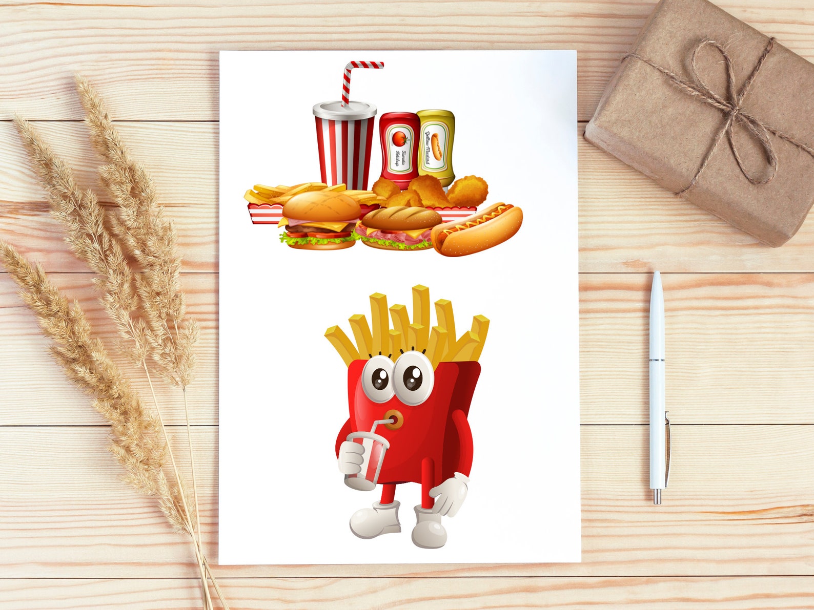 Fast Food Clipart | Cute Fast Food Clipart | Fast Food Icons | Junk ...