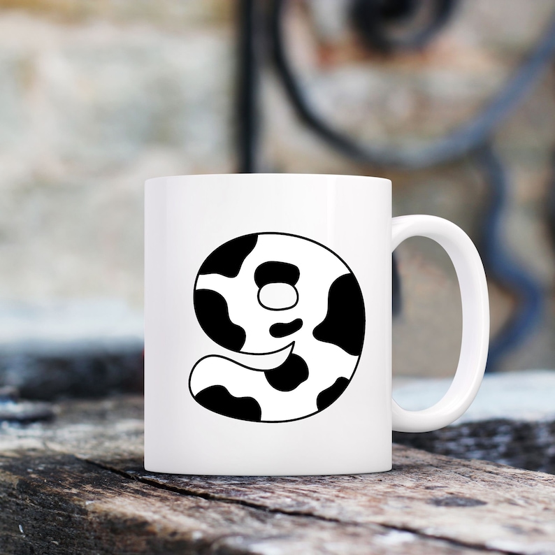 Cow Print Numbers 0-9 Svgs\ Animal Cow Numbers Svg\ Birthday Shirts Svg ...