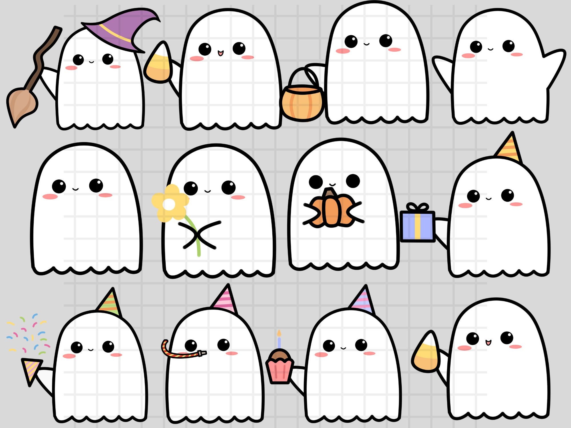 Ghosts Svg Bundle\ Halloween Svg\ Girl Ghost Svg\ Halloween Cut Files ...