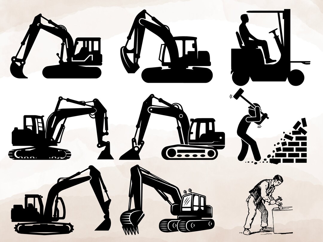 Construction Svg, Trucks Svg Files, Excavator Svg, Dump Truck Svg ...