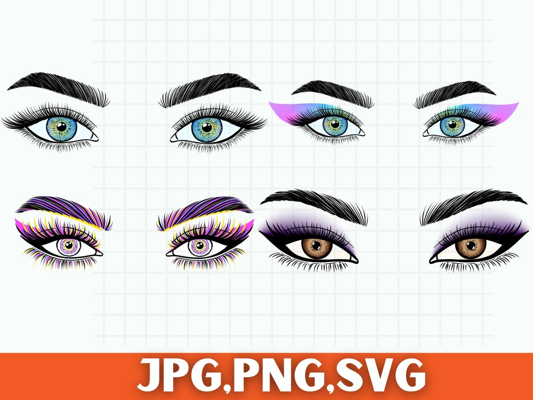 Beautiful Eyes Svg Bundle\ Eyelashes SVG\ Eyes Svg\ Makeup Svg\ Woman ...