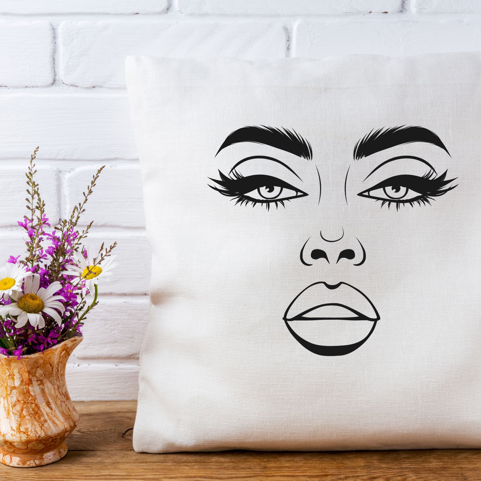 Beauty Face Svg\ Woman Beauty Human Face Svg\ Glamour Lady Svg ...