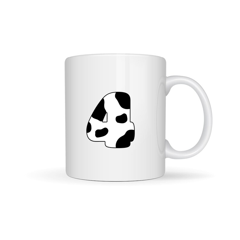 Cow Print Numbers 0-9 Svgs Animal Cow Numbers Svg Birthday Shirts Svg ...