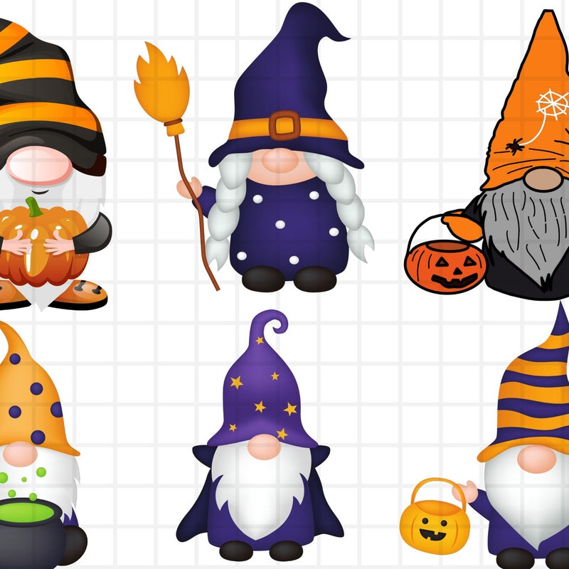 Halloween Gnome Svg - Etsy