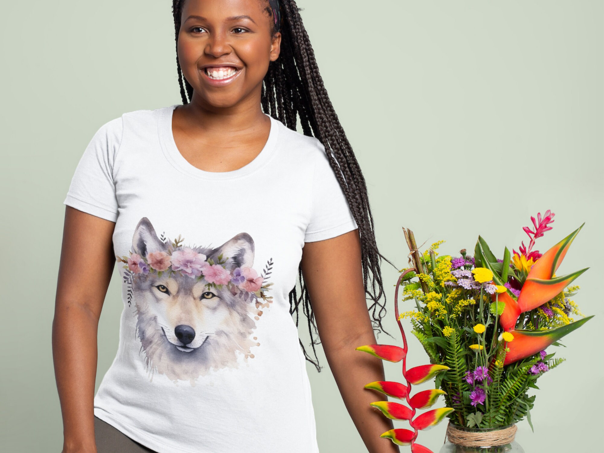 Floral Dog Clipart floral Dog Png floral Dog Dog Clipart - Etsy