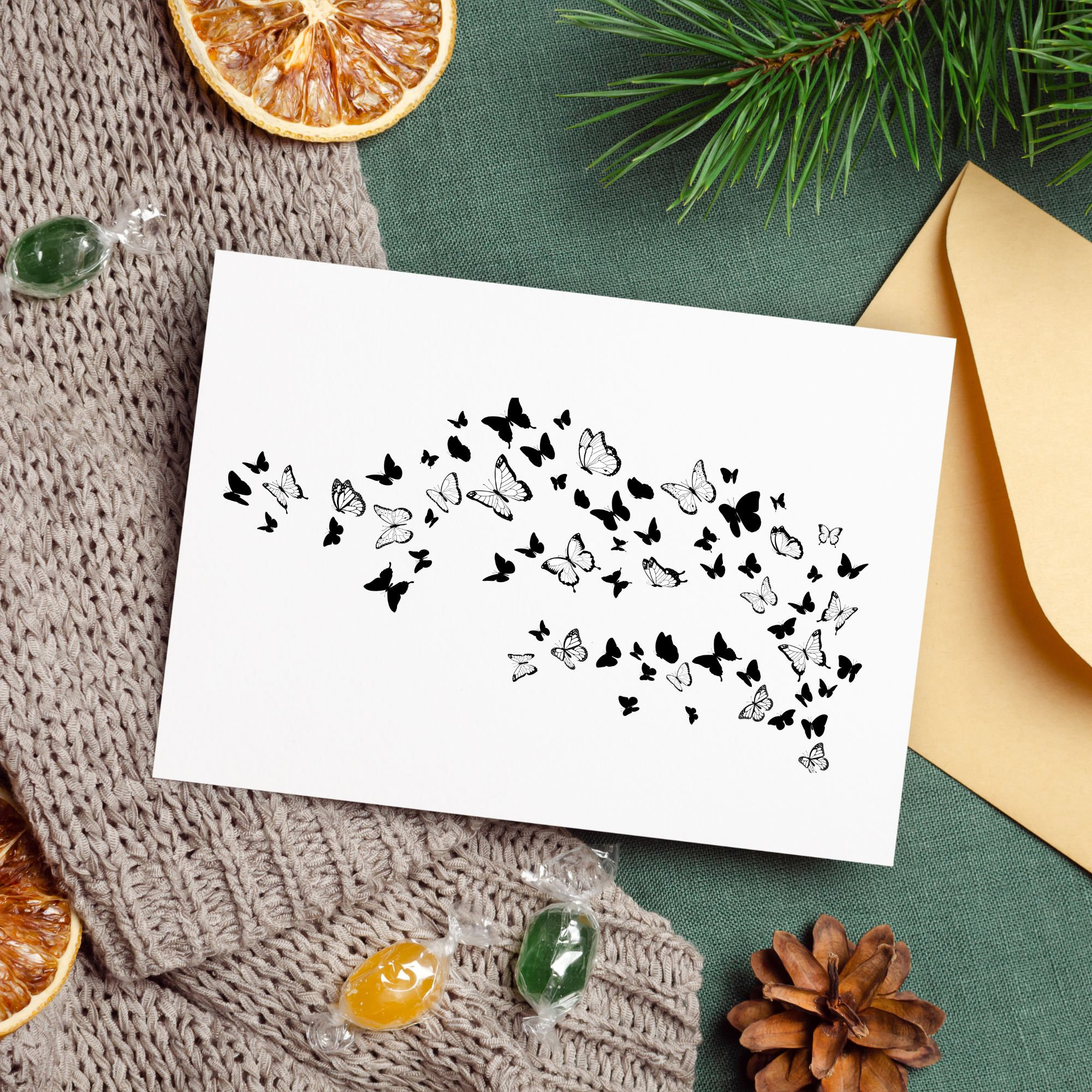 Butterfly SVG Butterfly Swarm Svg Flying Butterflies SVG Butterfly ...