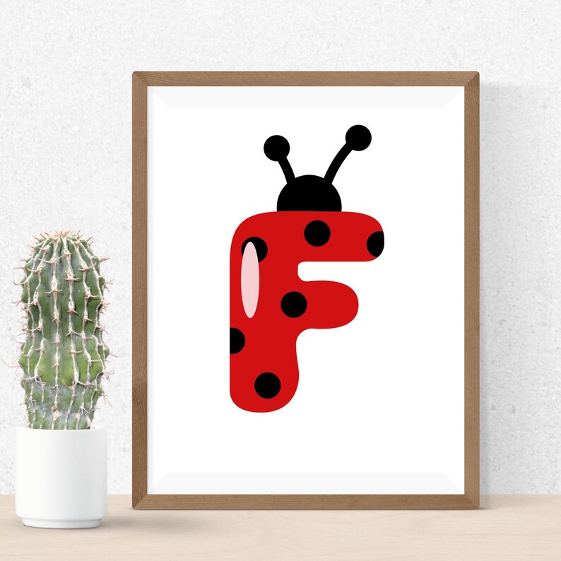 Ladybug Alphabet SVG DXF Letters Font Numbers Birthday - Etsy