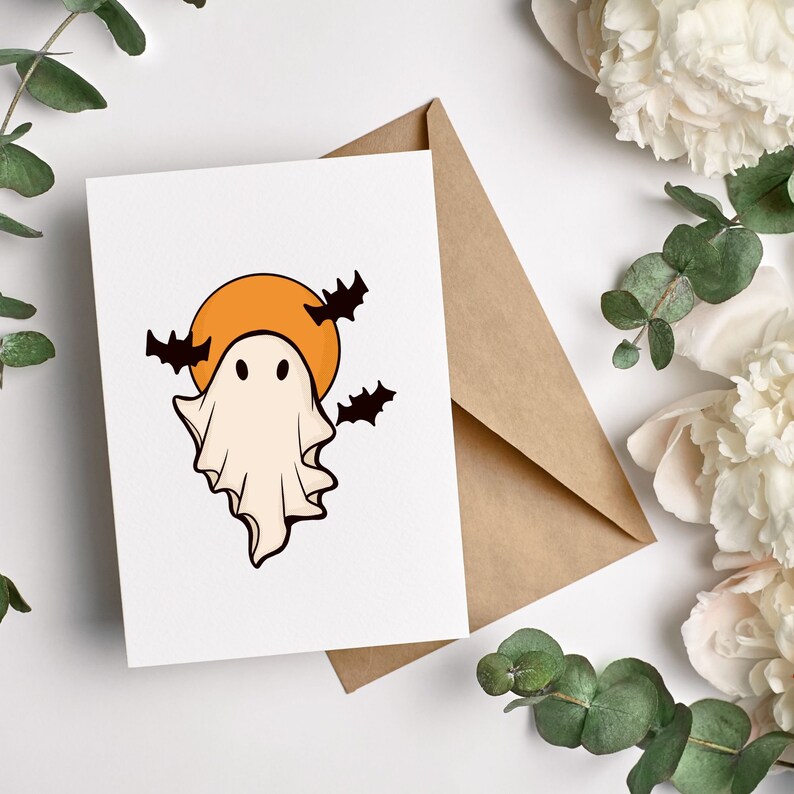 CUTE GHOSTS SVG Boy Girl Ghost Cut File Bundle Boy Ghost Ghost With Bow ...