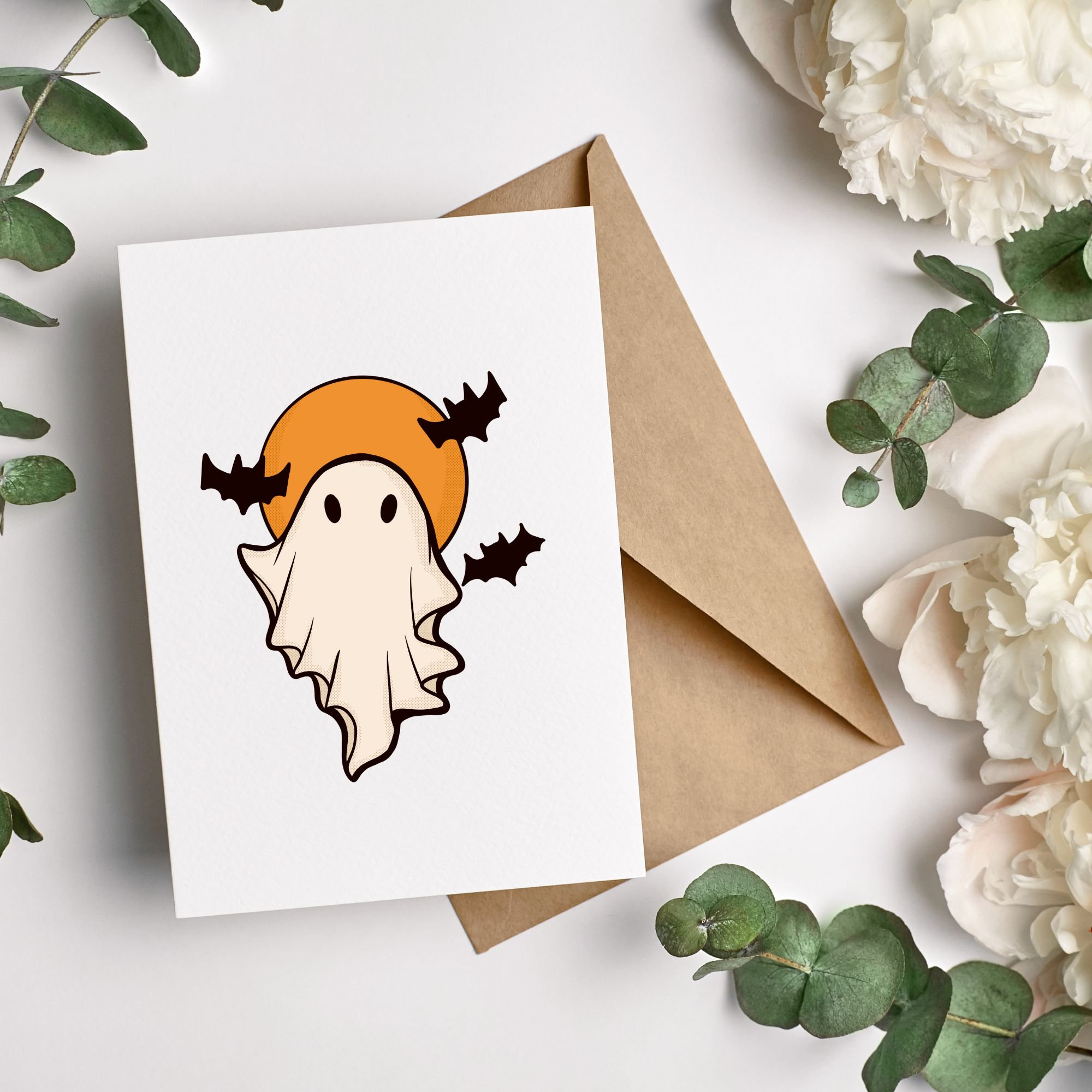CUTE GHOSTS SVG Boy Girl Ghost Cut File Bundle Boy Ghost Ghost With Bow ...