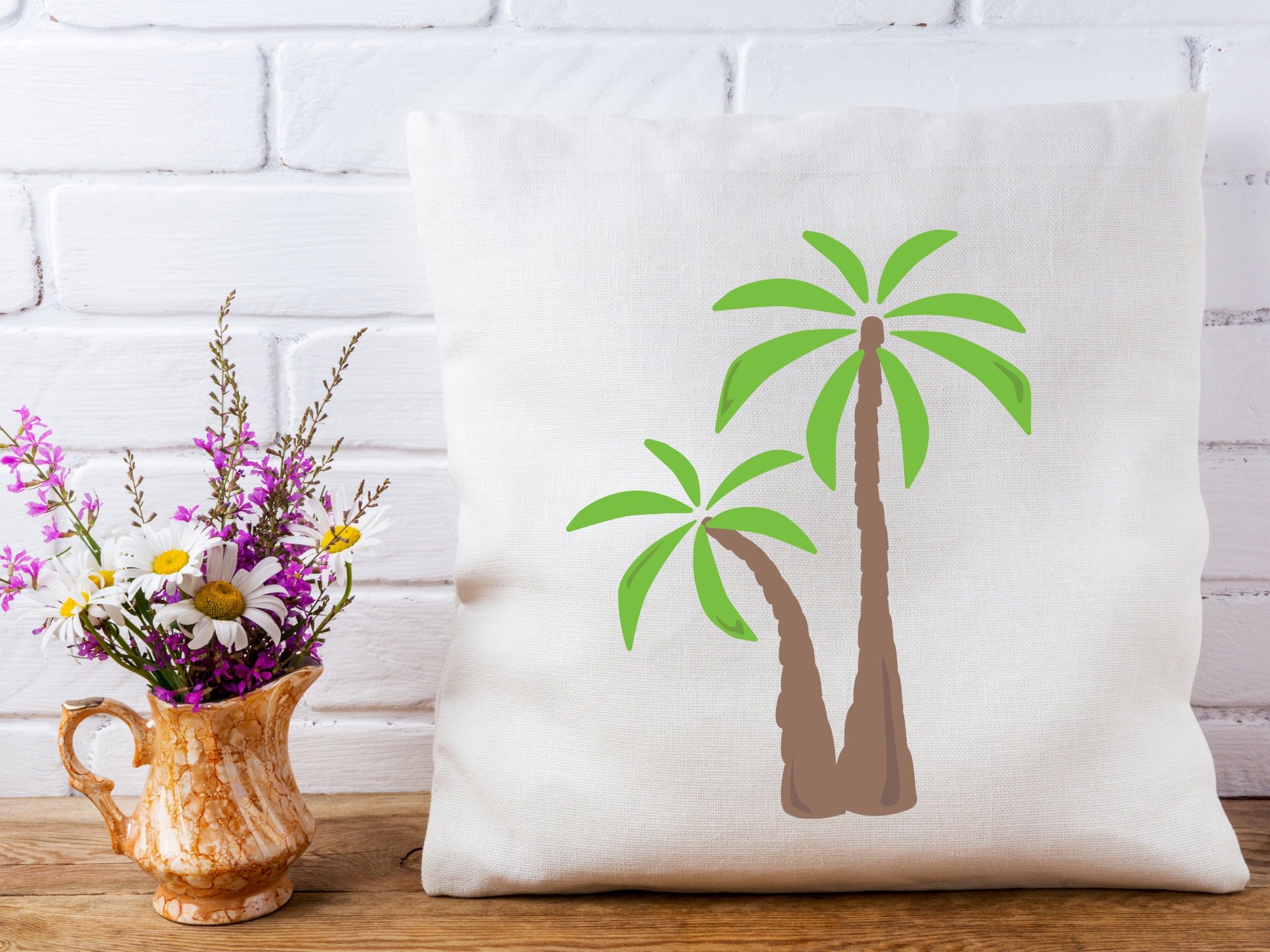 Palm Tree Watercolor Clipart Coconut Trees Clipart Tropical Trees ...