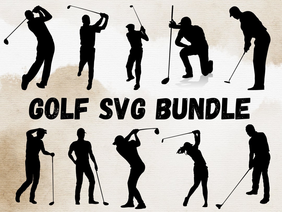 Golf Svg Bundle, Golfer SVG, Ball Svg, Golf Club Svg, Player Svg ...