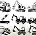 Construction Trucks SVG, Excavator SVG, Demolition Truck SVG, Dump ...