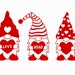 Valentine Gnomes Svg Bundle, Valentine Day Gnomes SVG, Gnome Svg ...