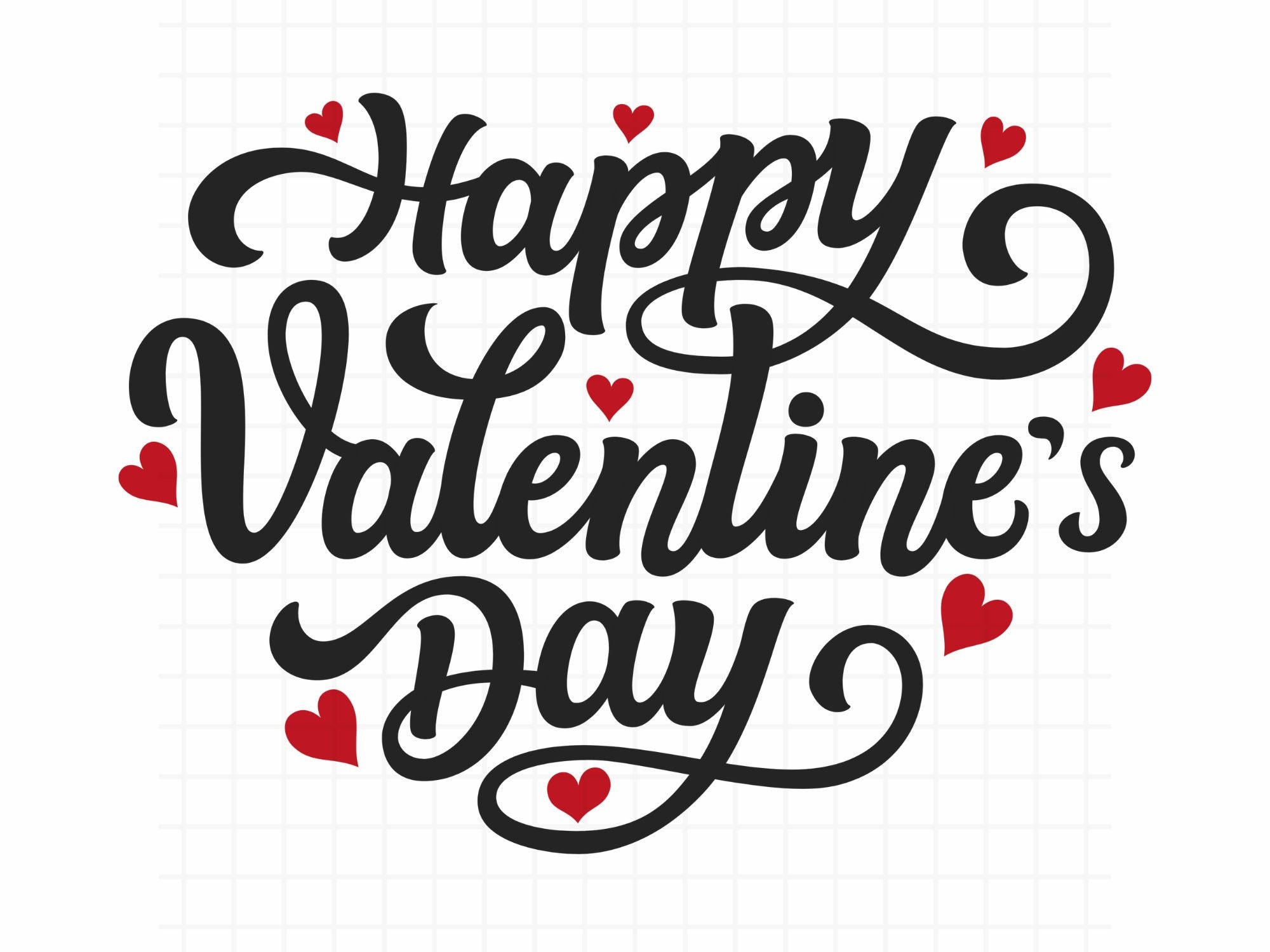 Happy Valentines Day SVG, Valentine's Day Retro SVG, Digital Download ...