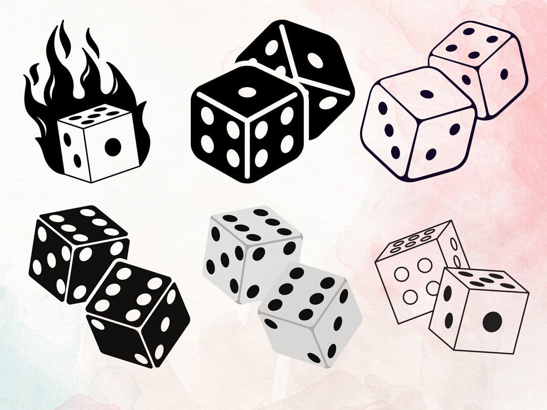 Dice SVG Bundle, Dice SVG Cut Files for Cricut, Gambling Svg, Casino ...
