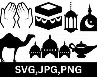 Islamic SVG Bundle, Eps, Dxf, Ai, Png, Files for Cricut - Etsy