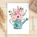 Watercolor Floral Watering Can Clipart Bundle Floral Watering - Etsy