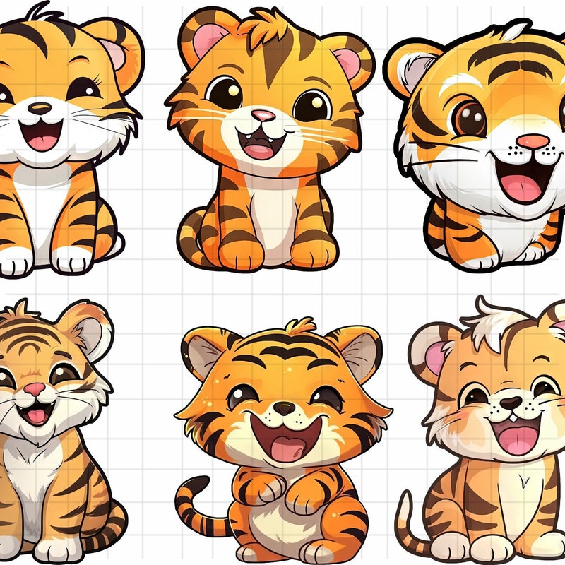 Tiger Svg - Etsy
