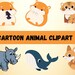 Baby Animal Clipart Bundle, Cute Animal Clipart, Set of 6 , Safari ...
