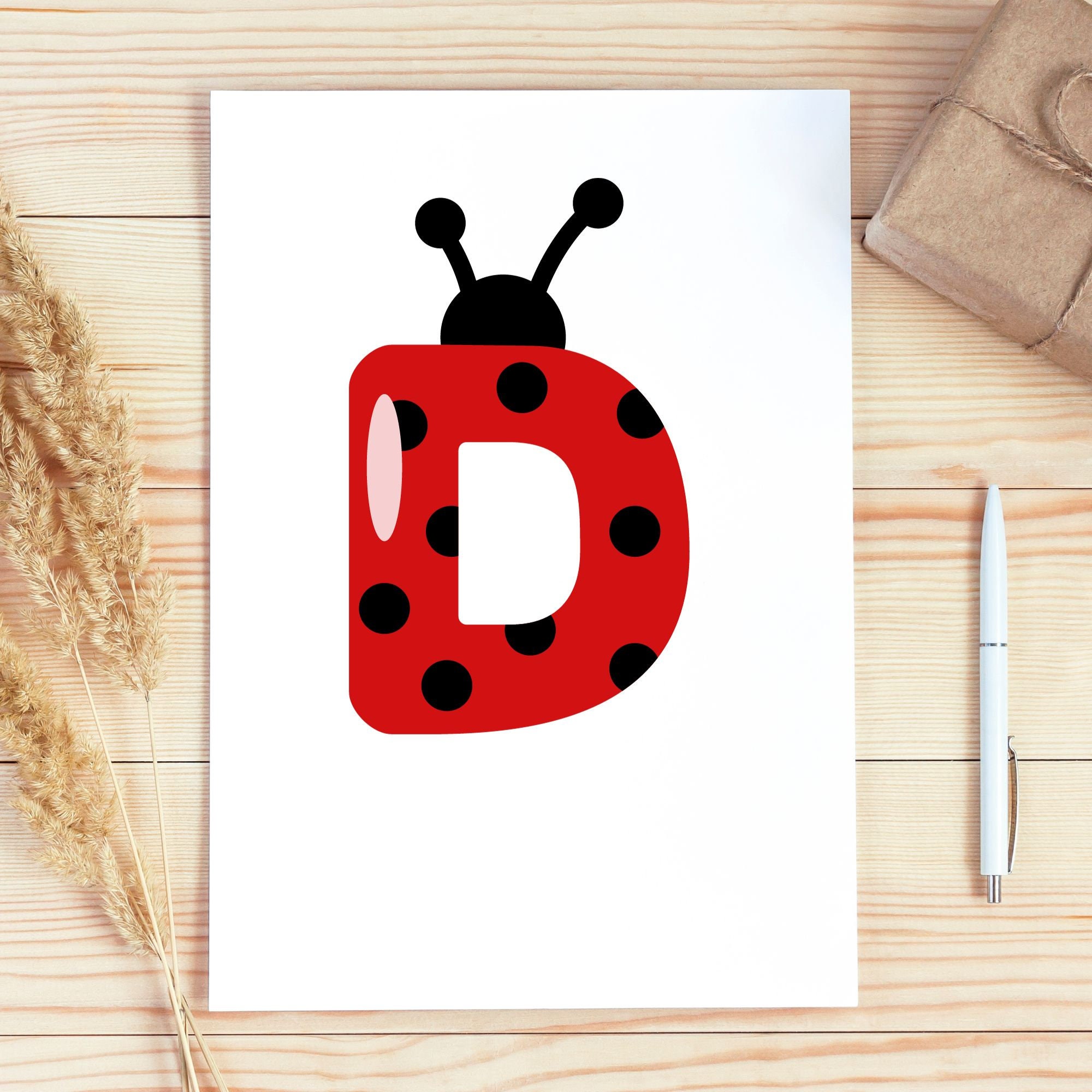 Ladybug Alphabet SVG DXF Letters Font Numbers Birthday Cut File Bundle ...