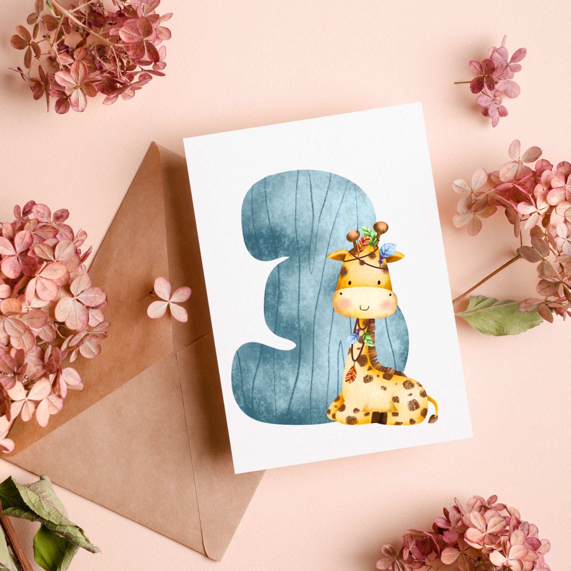 Safari Number Clip Art Printable Numbers 0-9 Digital Numbers Banners ...