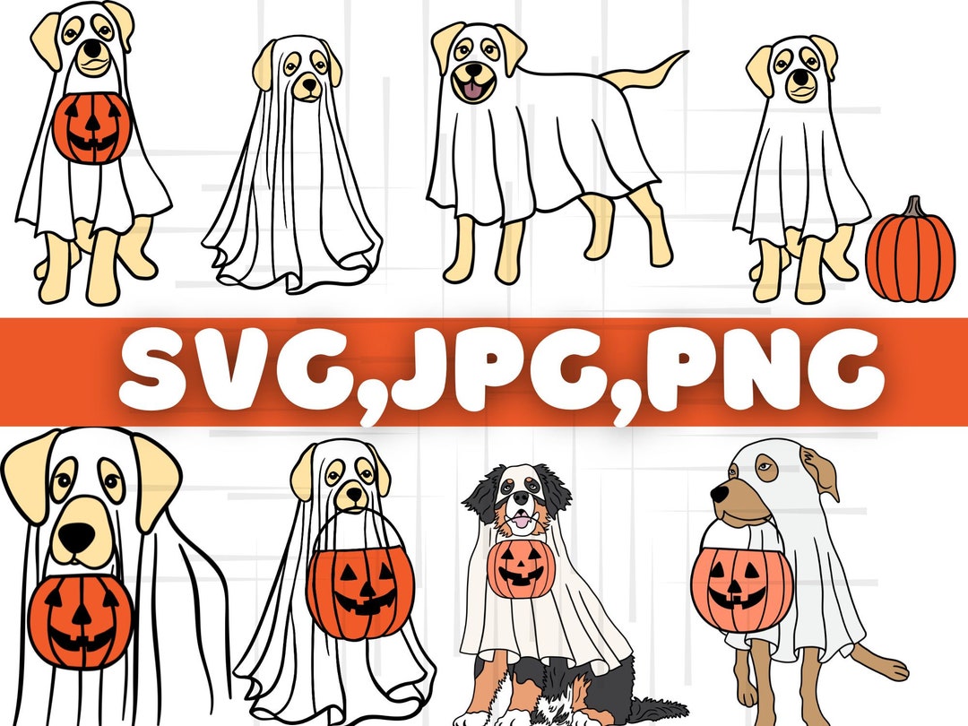 Сute Ghost Dogs SVG\ Ghost Dogs PNG\ Boo Svg\ Halloween Svg\ Ghost Dogs ...