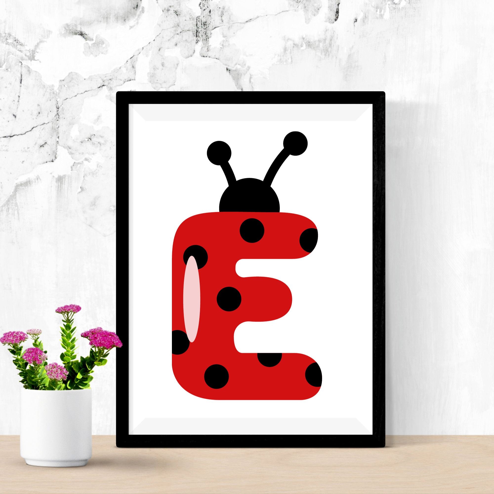 Ladybug Alphabet SVG DXF Letters Font Numbers Birthday - Etsy