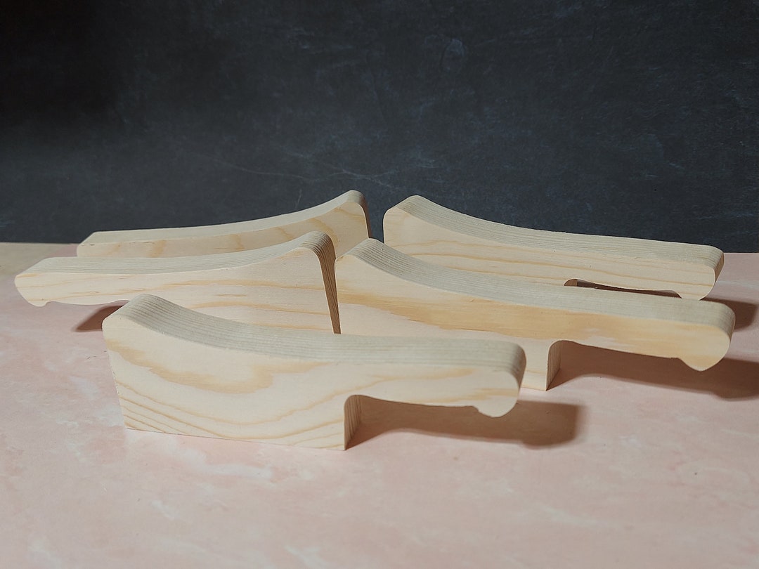 10 or 20 Unfinished Wood Cleaver Cutouts. Standing Wooden Hatchet Shape ...