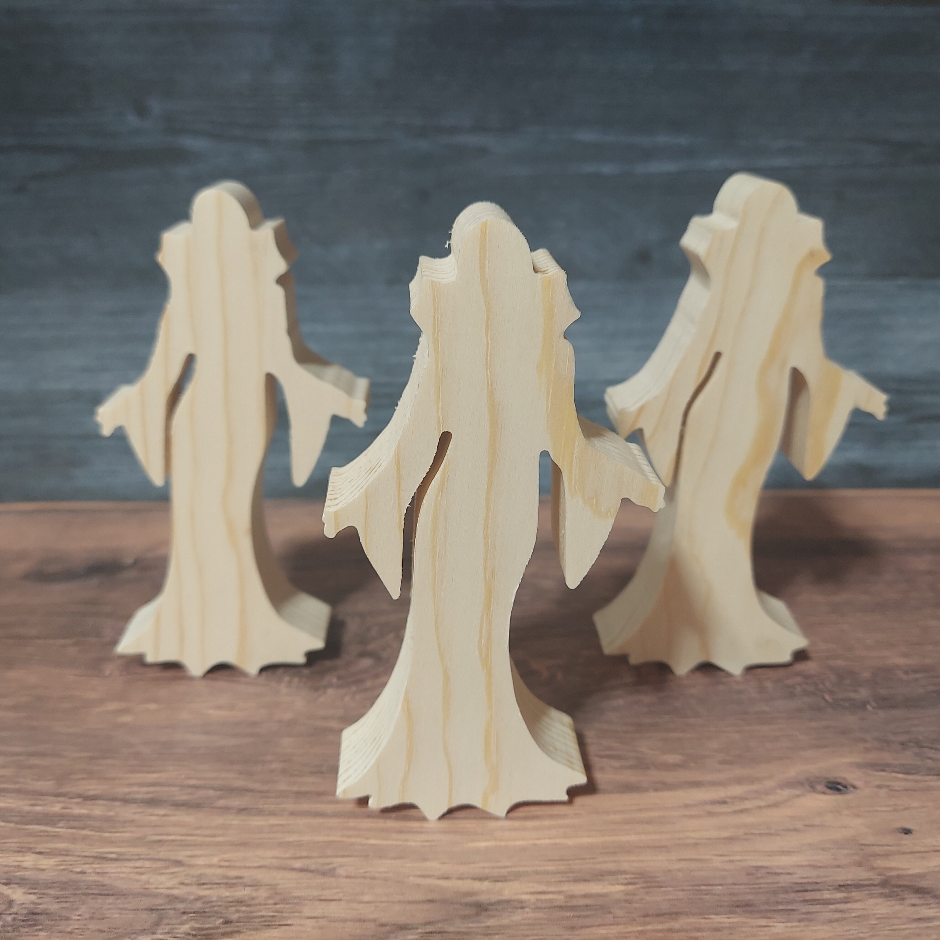 10 or 20 Unfinished Wood Vampire Cutouts. Standing Wooden Vampire Shape ...