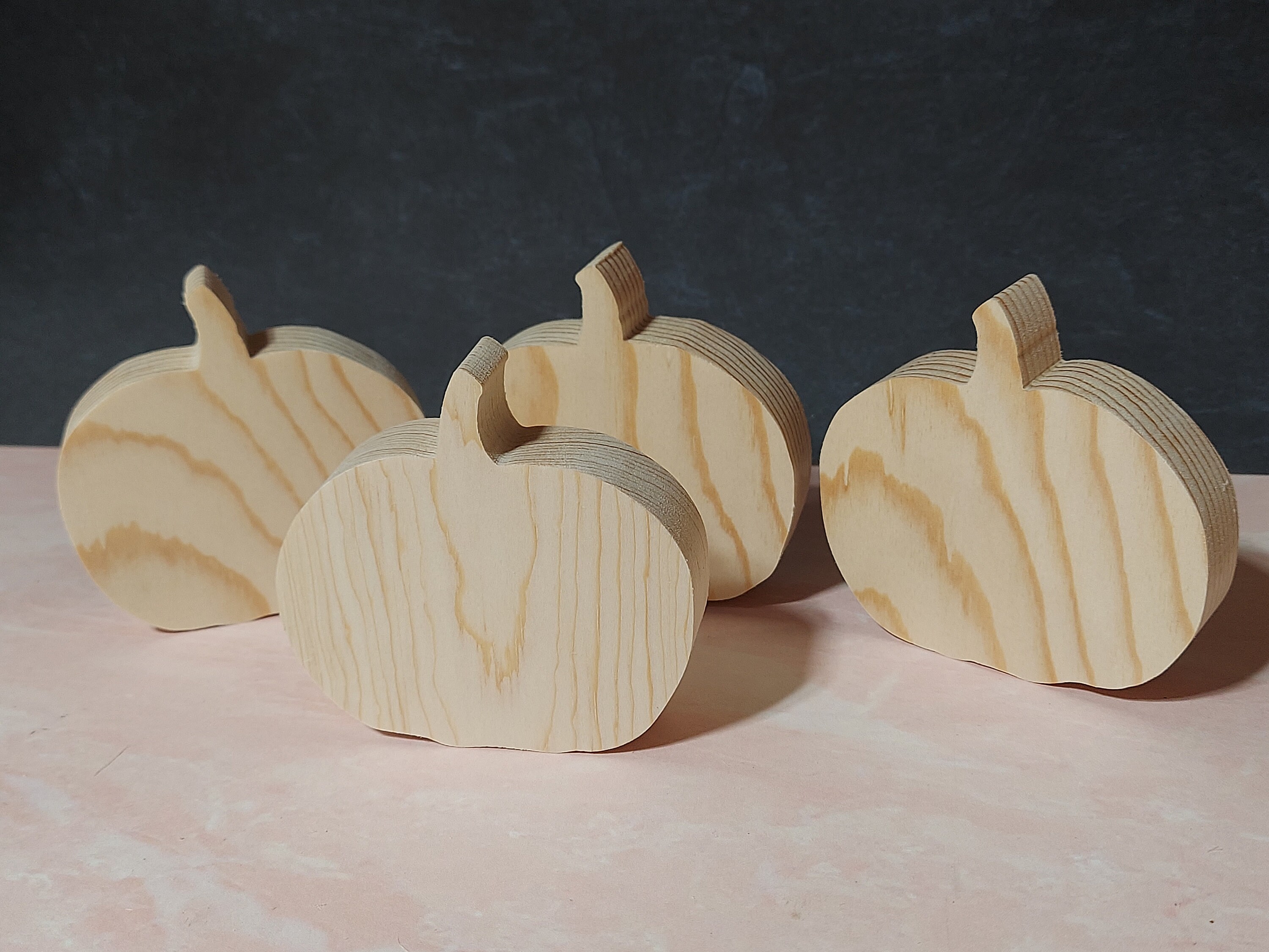 10 or 20 Unfinished Wood Pumpkin Cutouts. Standing Wooden Pumpkin ...