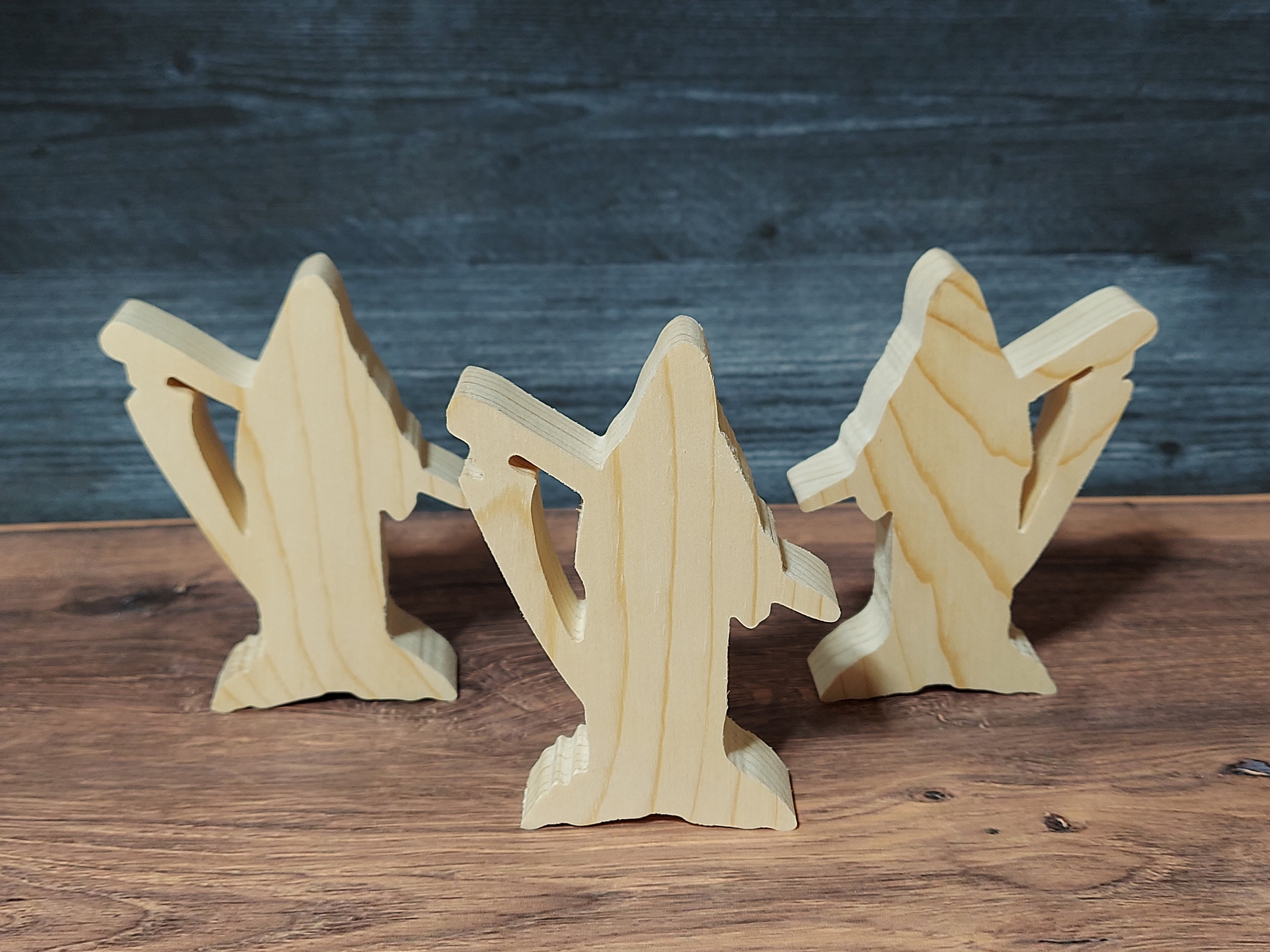 3 Unfinished Wood Grim Reaper Cutouts. Standing Wooden Reaper - Etsy