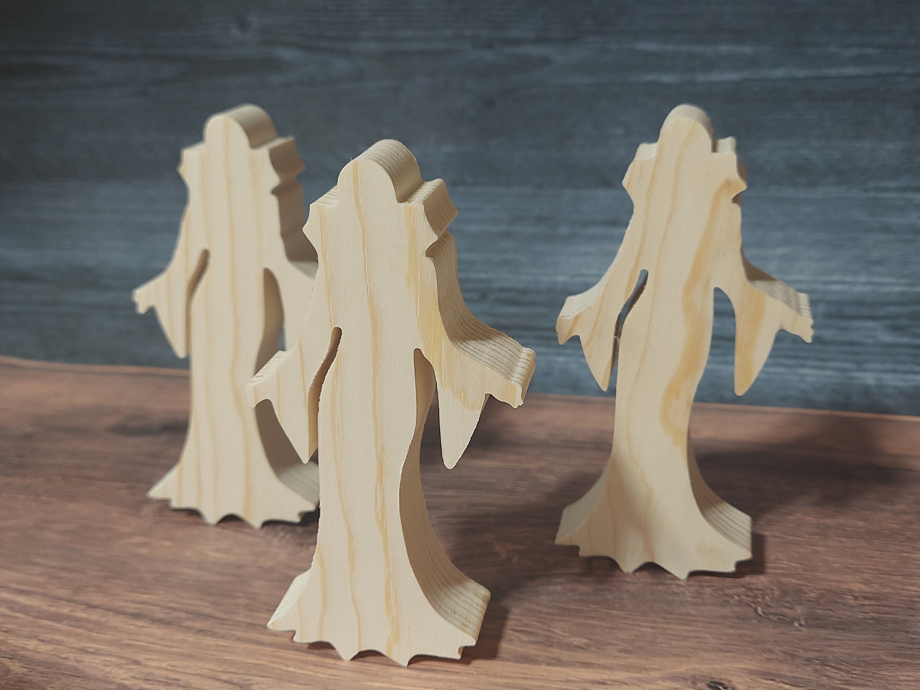 10 or 20 Unfinished Wood Vampire Cutouts. Standing Wooden Vampire Shape ...