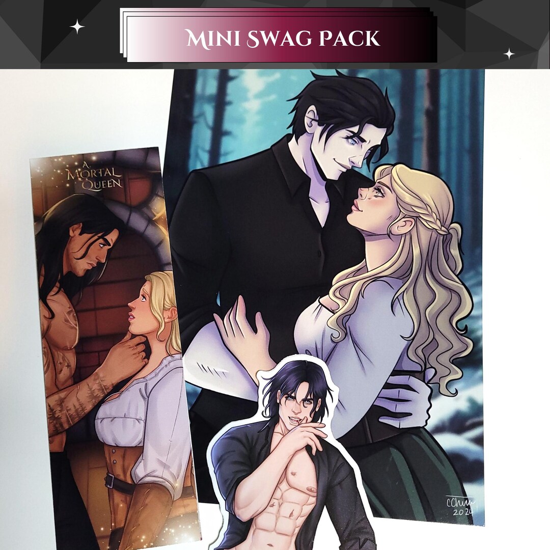 Mini Swag Pack, Book Merch Bundle, Art Print, Sticker, Bookmark, Author ...