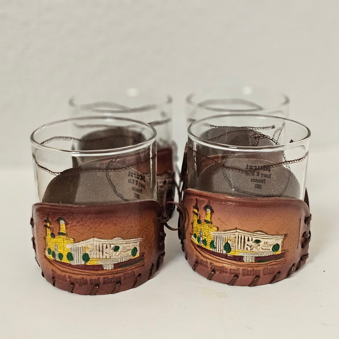 Vintage Murat Temple and Shrine Club Glasses (4) Robert W Wilds ...