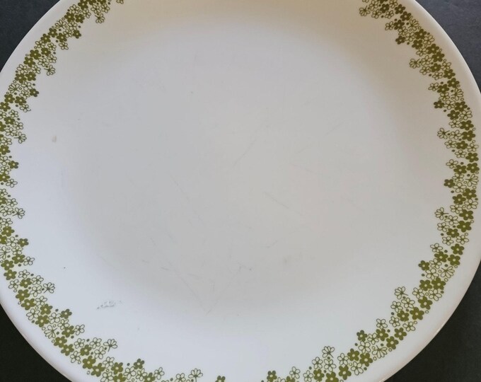 Vintage Corelle Spring Blossom Green Platter Serving Dish - Oval ...