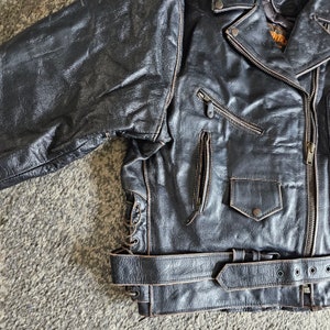Vintage Unik Biker Jacket USA Zip Outer Liner XXL Chest 44" - Etsy